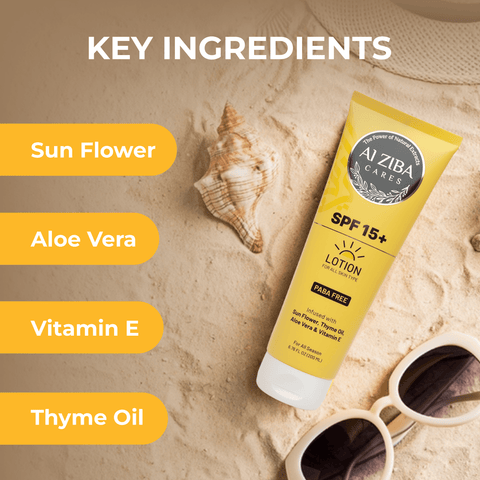 ALZIBA CARES SUNSCREEN 15+ SPF | No White Cast | Lightweight | For All ...