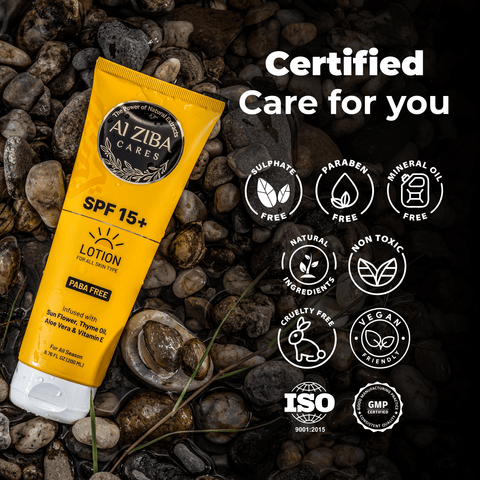 ALZIBA CARES SUNSCREEN 15+ SPF | No White Cast | Lightweight | For All ...